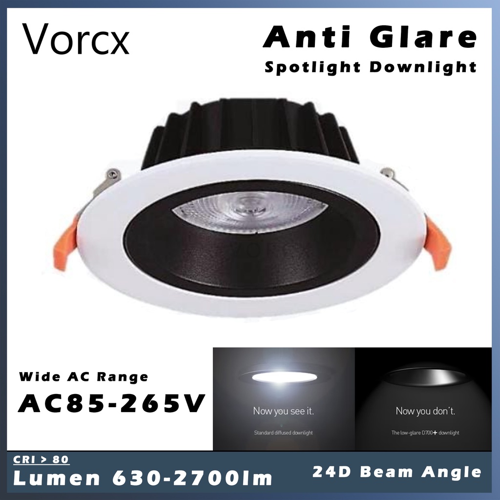 EB A7 Recessed Downlight Spotlight Anti Glare Deep Frame 7W 12W 20W 30W ...