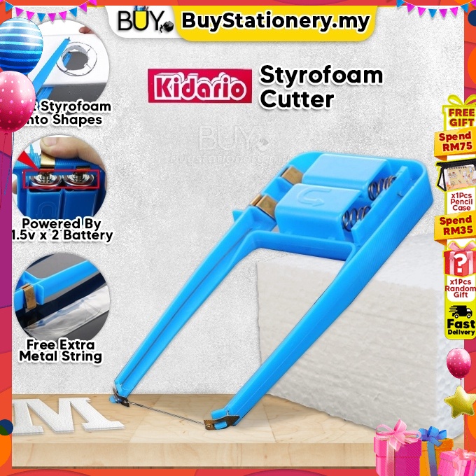 Kidario Styrofoam Polystyrene Foam Wire Cutter Pemotong Polistrin (Poly ...