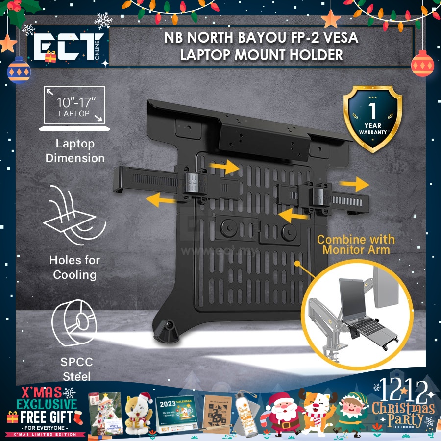 NB North Bayou FP-2 Vesa Laptop Mount Holder / Laptop Tray (Fits ...