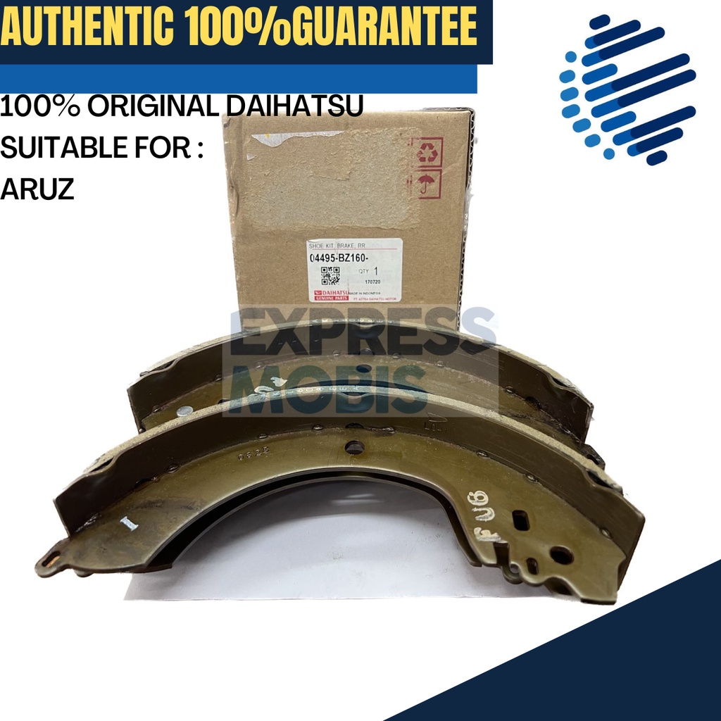 100% ORIGINAL DAIHATSU REAR BRAKE SHOE 04495-BZ160 PERODUA ARUZ ...