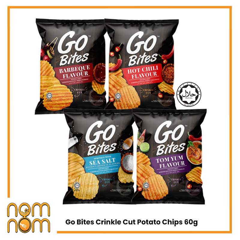 HARI HARI Go Bites Crinkle Cut Potato Chips 60g | Shopee Malaysia