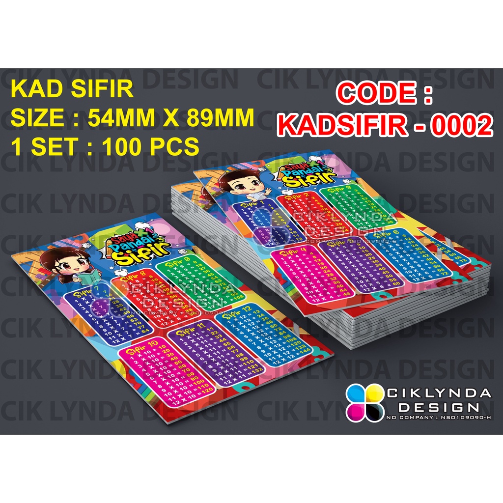 PRE-ORDER - KAD SIFIR (FINISHING - GLOSSY) | Shopee Malaysia