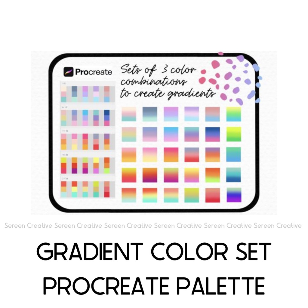 P140 Procreate Gradients Color Sets (Swatches Palette) | Shopee Malaysia