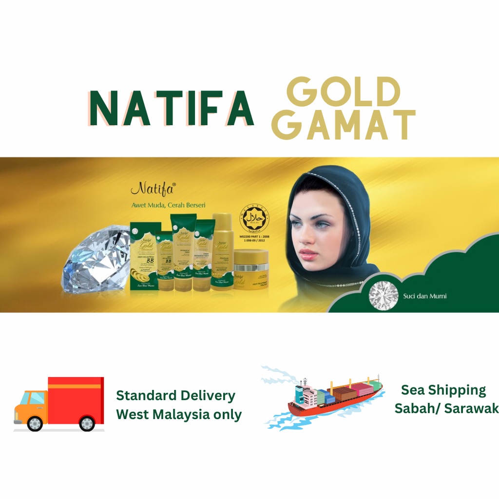 Natifa Gold Gamat Pembersih Muka, Skrub, Penyegar | Shopee Malaysia