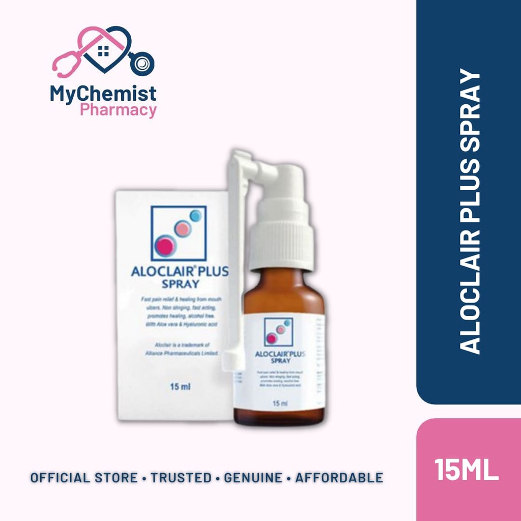 Aloclair Plus Spray 15ml for Ulcer & Mouth Pain | Shopee Malaysia