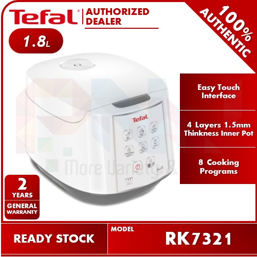 Tefal 1.8L uzzy Logic Spherical Easy Rice Cooker RK7321 (RK732167 ...