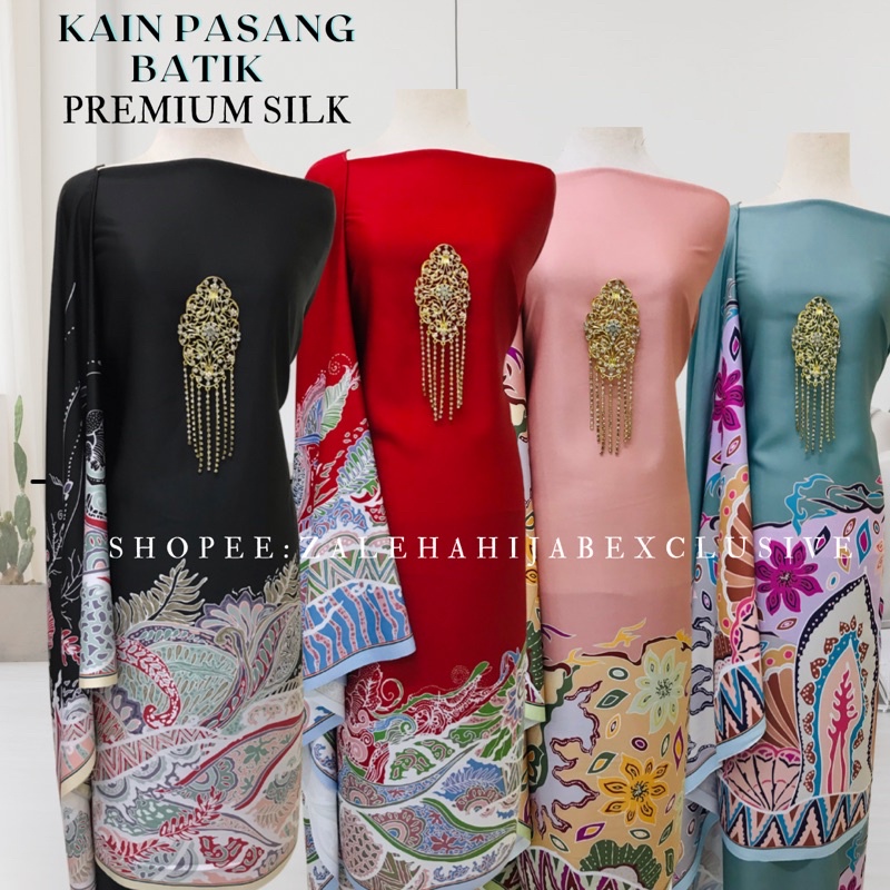 KAIN PASANG PREMIUM BATIK SILK BY ZALEHA TEXTILES | KAIN PASANG TERBARU ...