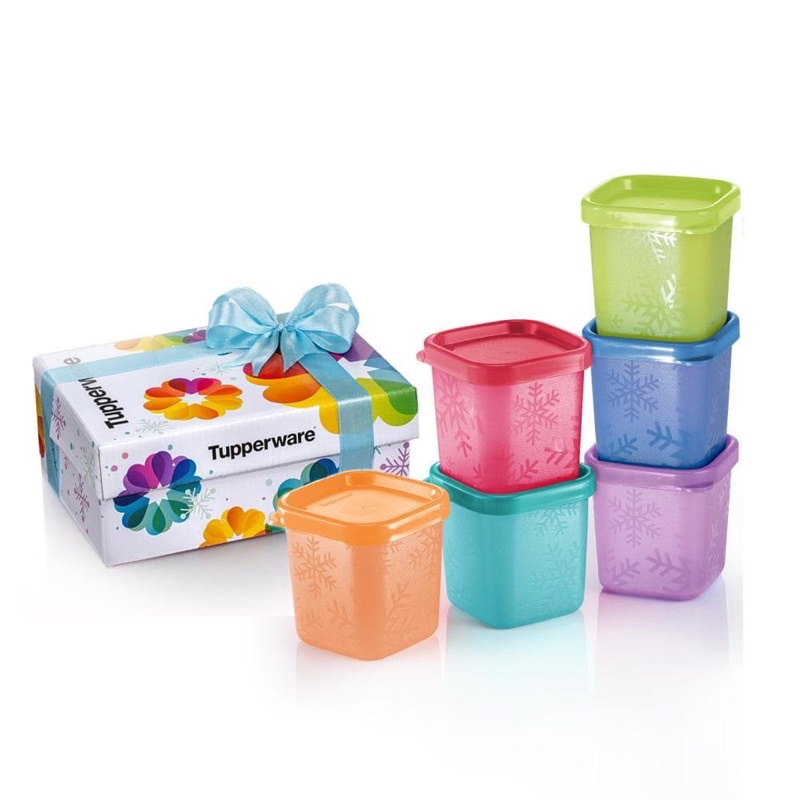 Tupperware Rainbow Cube Gift Set (6 pcs with Gift Box) | Shopee Malaysia