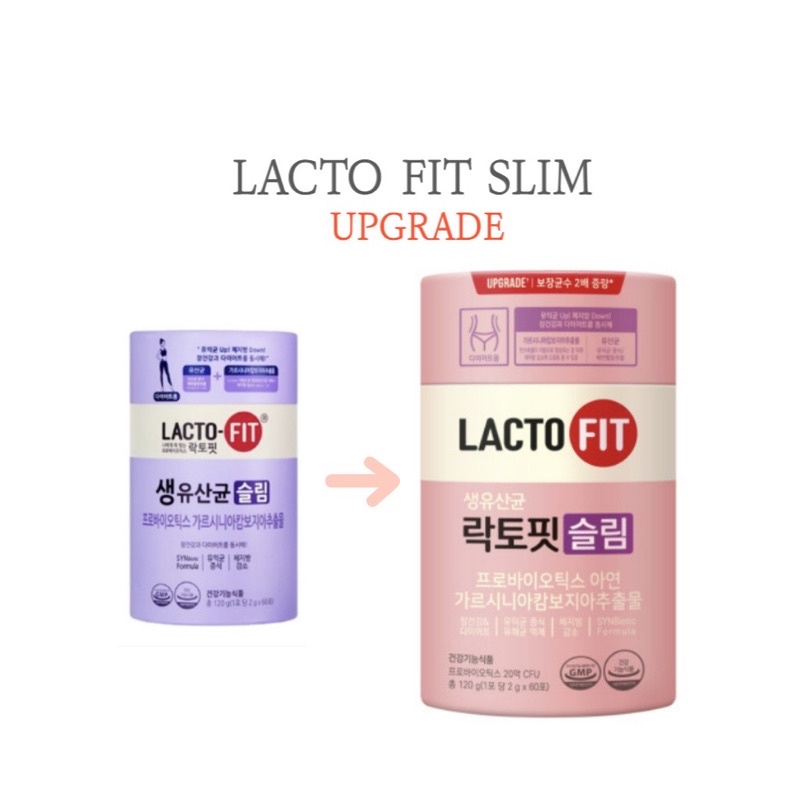 Lacto Fit Probiotics Slim - 2g x 60sachetes Lacto-fit 瘦身益生菌 | Shopee ...