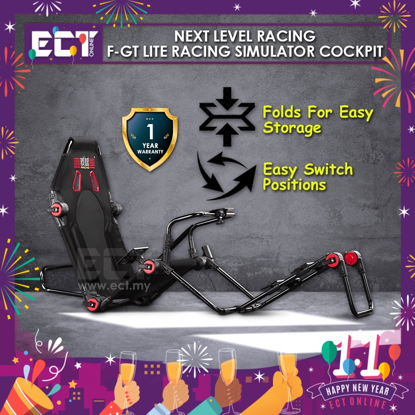 Next Level Racing F-GT Lite Racing Cockpit NLR-S015 - Formula And GT ...