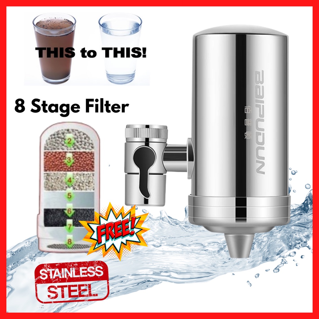 Stainless Steel Faucet Water Purifier Water Penapis Air Paip Murah ...