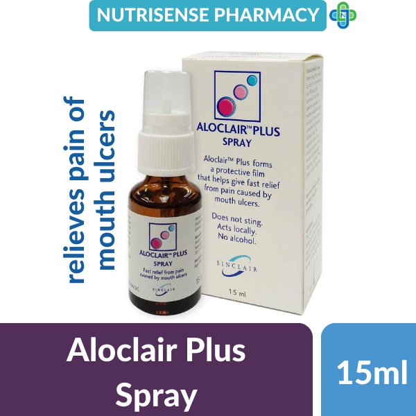Aloclair Plus Mouth Spray -15ml (mouth ulcers, children friendly ...