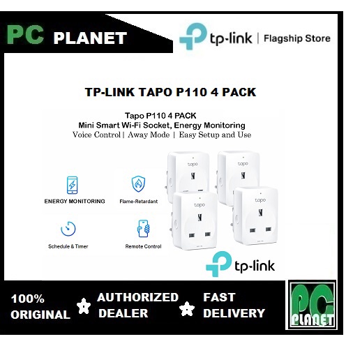 TP-LINK Tapo P110 Mini Smart Wi-Fi Socket, Energy Monitoring | Shopee ...