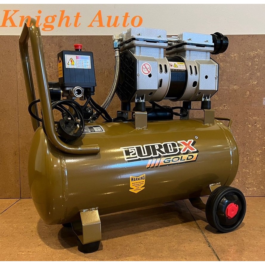 Eurox EAX5030G GOLD 0.75HP 30Lts Silent Oil Less/ free Air Compressor ID34021 | Shopee Malaysia
