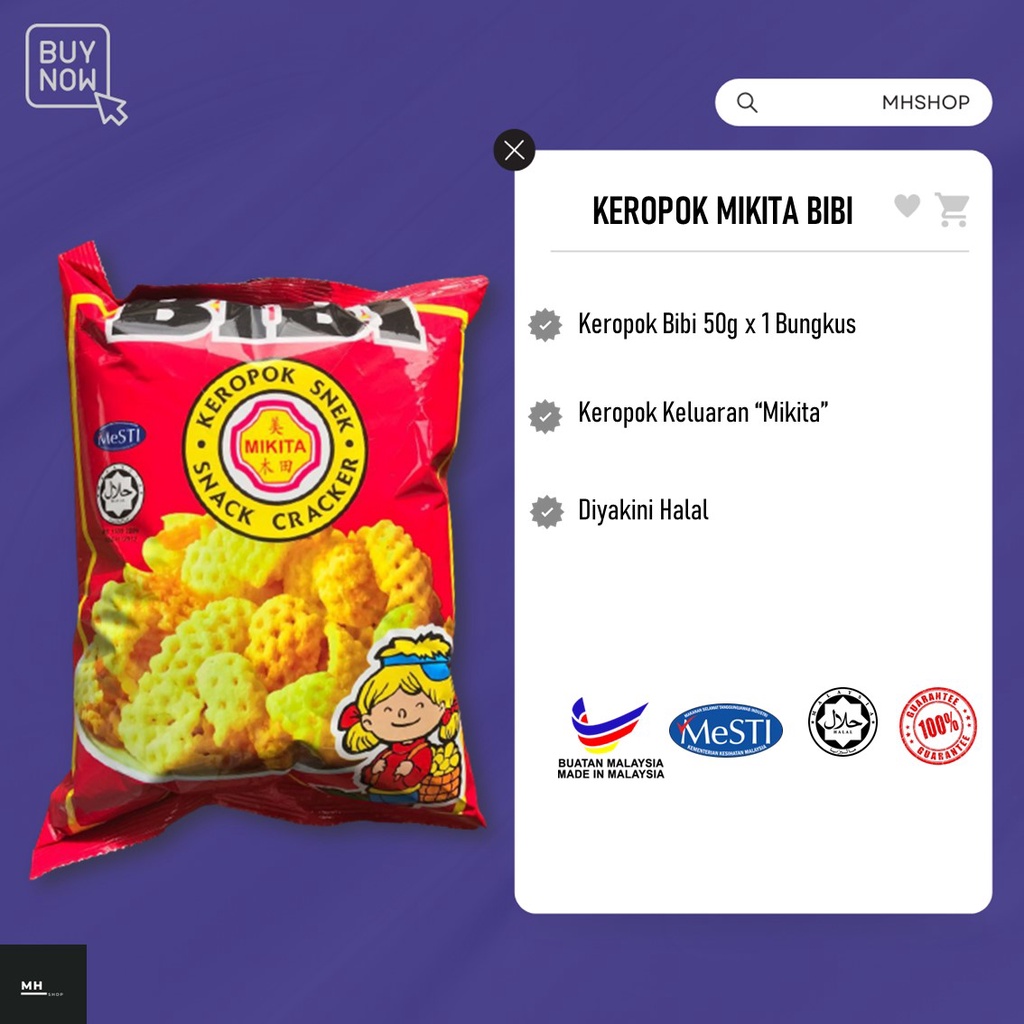 [Mikita] Keropok Bibi | Mikita Bibi | Mikita Bibi Snack Cracker ...