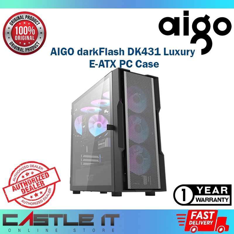 AIGO darkFlash DK431 Luxury E-ATX PC Case EATX Full Tower Chassis ...