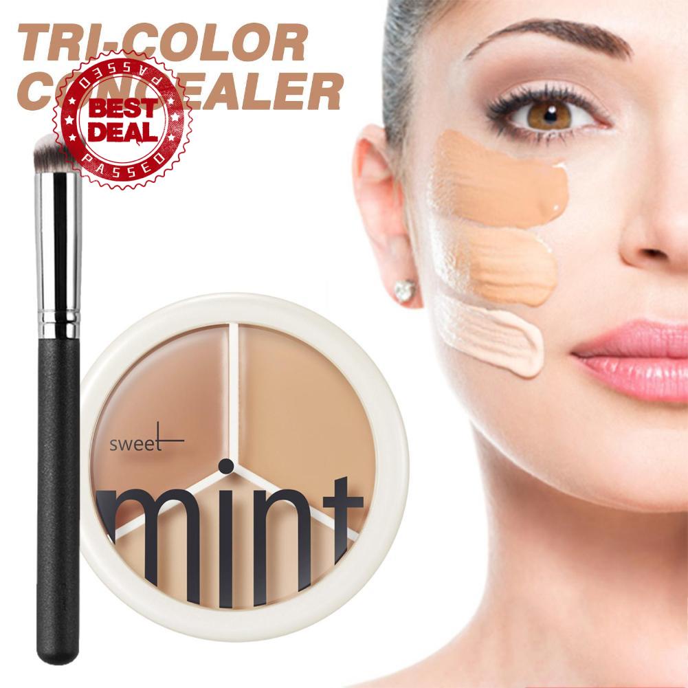 Tri-color Concealer Multi-color Covers Spots Acne Marks Circles Dark ...