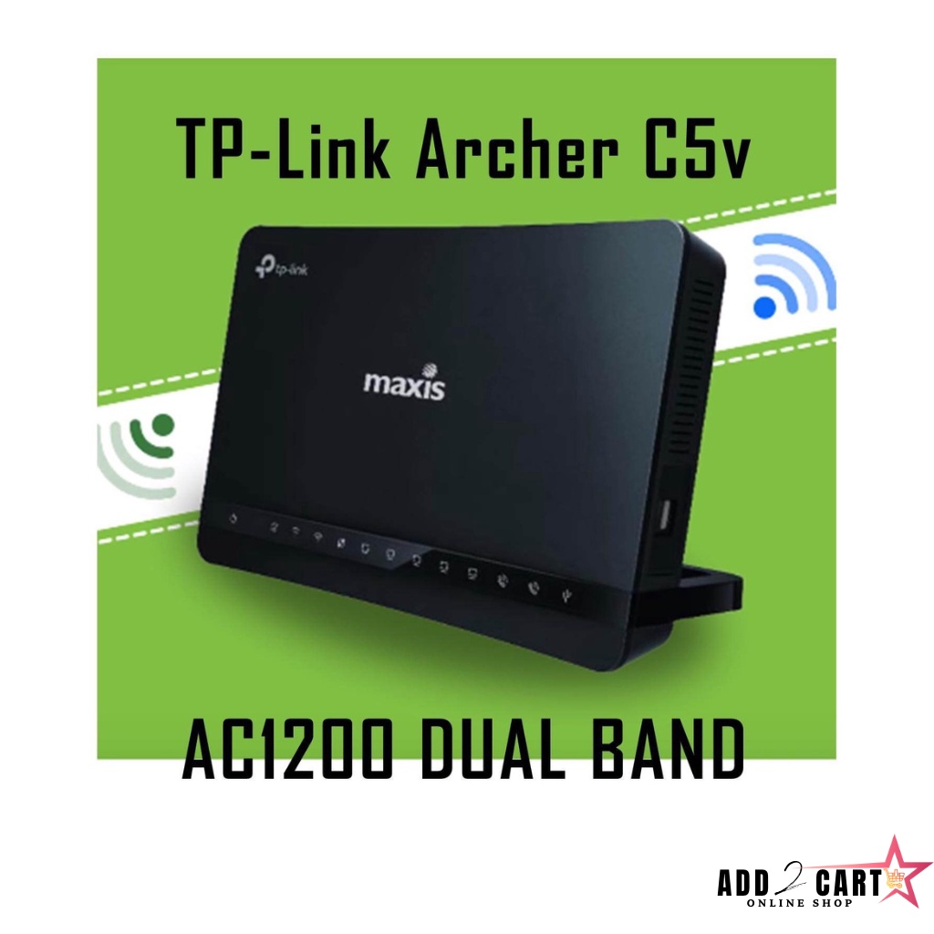 TP LINK Router Wifi Modem Wireless Maxis Dual Band Gigabit VoIP AC1200 ...