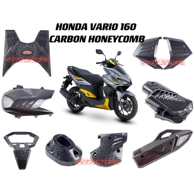 VARIO 160 PARTS CARBON HONEYCOMB VIETNAM CARBO METER COVER COOLANT ...
