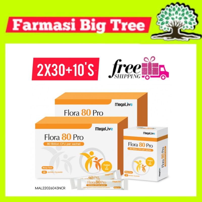 MegaLive Flora 80 Pro (2x30's+10's) | Shopee Malaysia