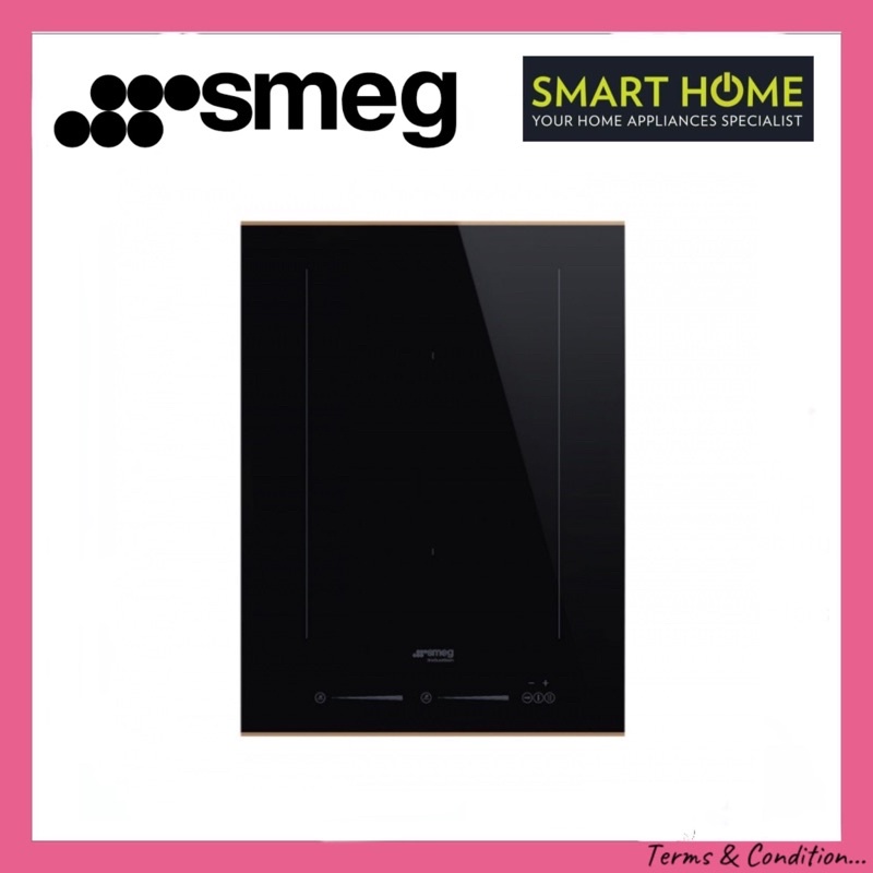 Smeg - SIM631WLDR Dolce Stil Novo 38cm Modular Induction Electric Cooker Hob / Glass Finishing ...