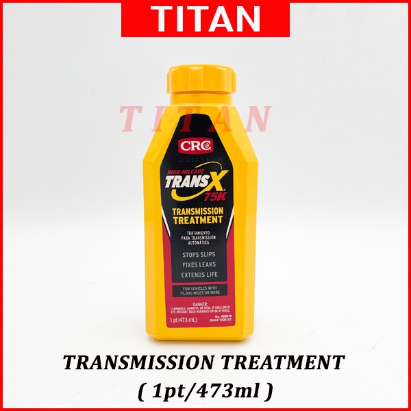 CRC TRANS-X 75K HIGH MILEAGE TRANSMISSION TREATMENT YELLOW Code: 402916 ...