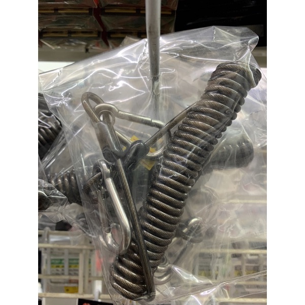 Fishing Coiled Lanyard Stainless Steel Inside Heavy Duty Fishing Safety ...