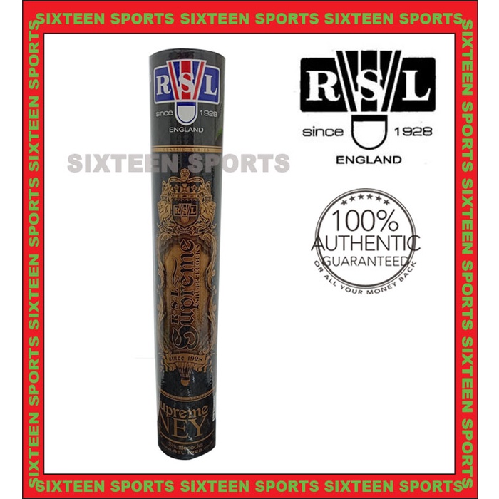 RSL Supreme Shuttlecocks (12 pcs in a tube) | Shopee Malaysia