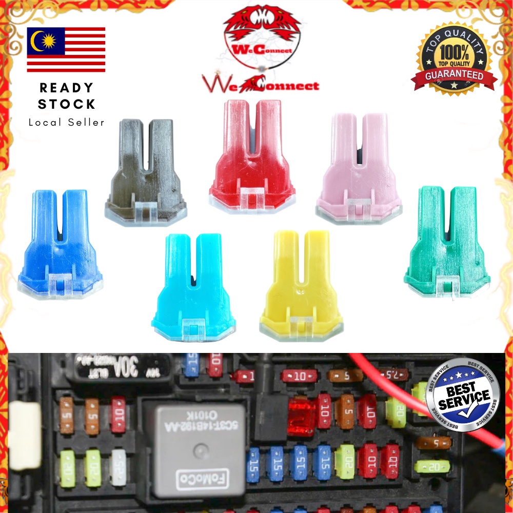 WeConnect Universal Car Main Fuse Female No Leg PAL Slow Blow Fuse Vehicle Fuis SF Series 20A ...