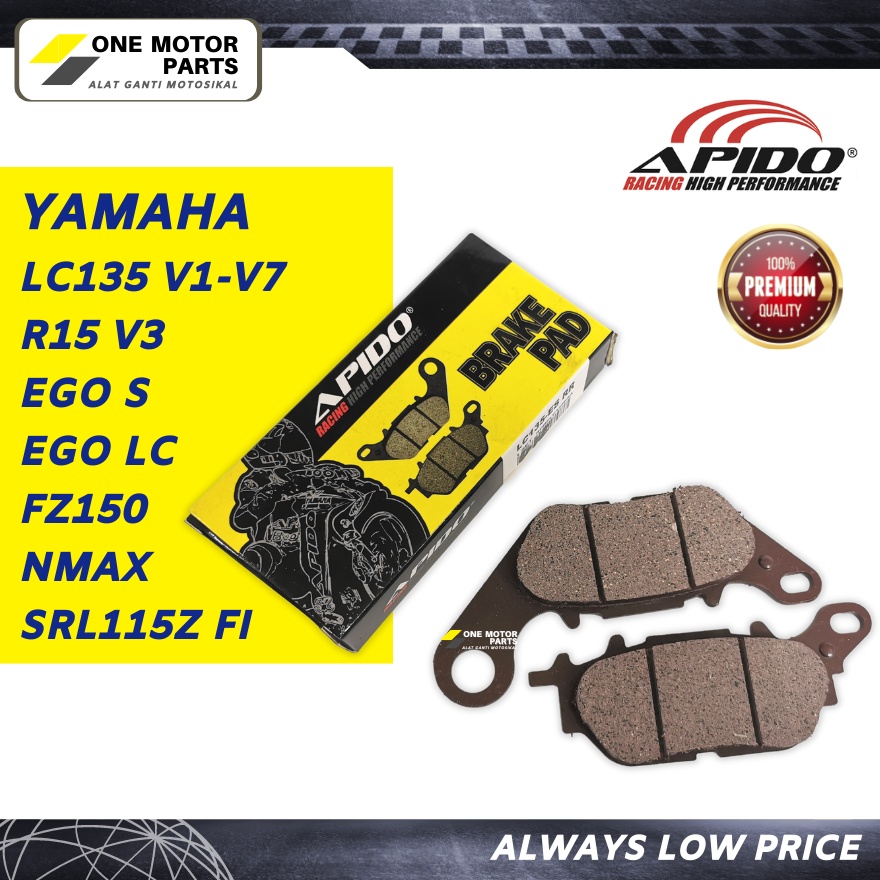 High Quality Yamaha Disc Brake Pad LC135 V1-V7 / SRL115FI / EGO S / EGO ...