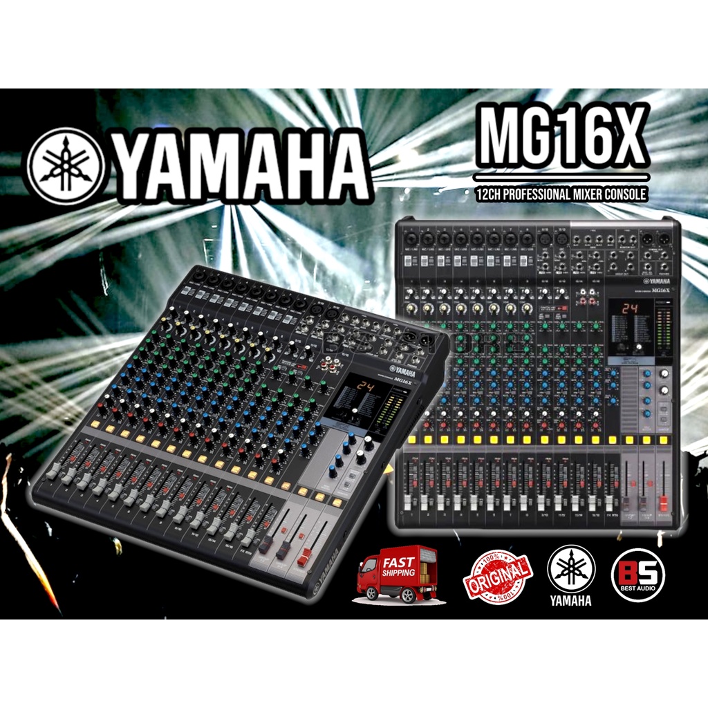 YAMAHA MG16X / 16 CHANNEL ANALOG MIXER WITH EFFECTS | Shopee Malaysia