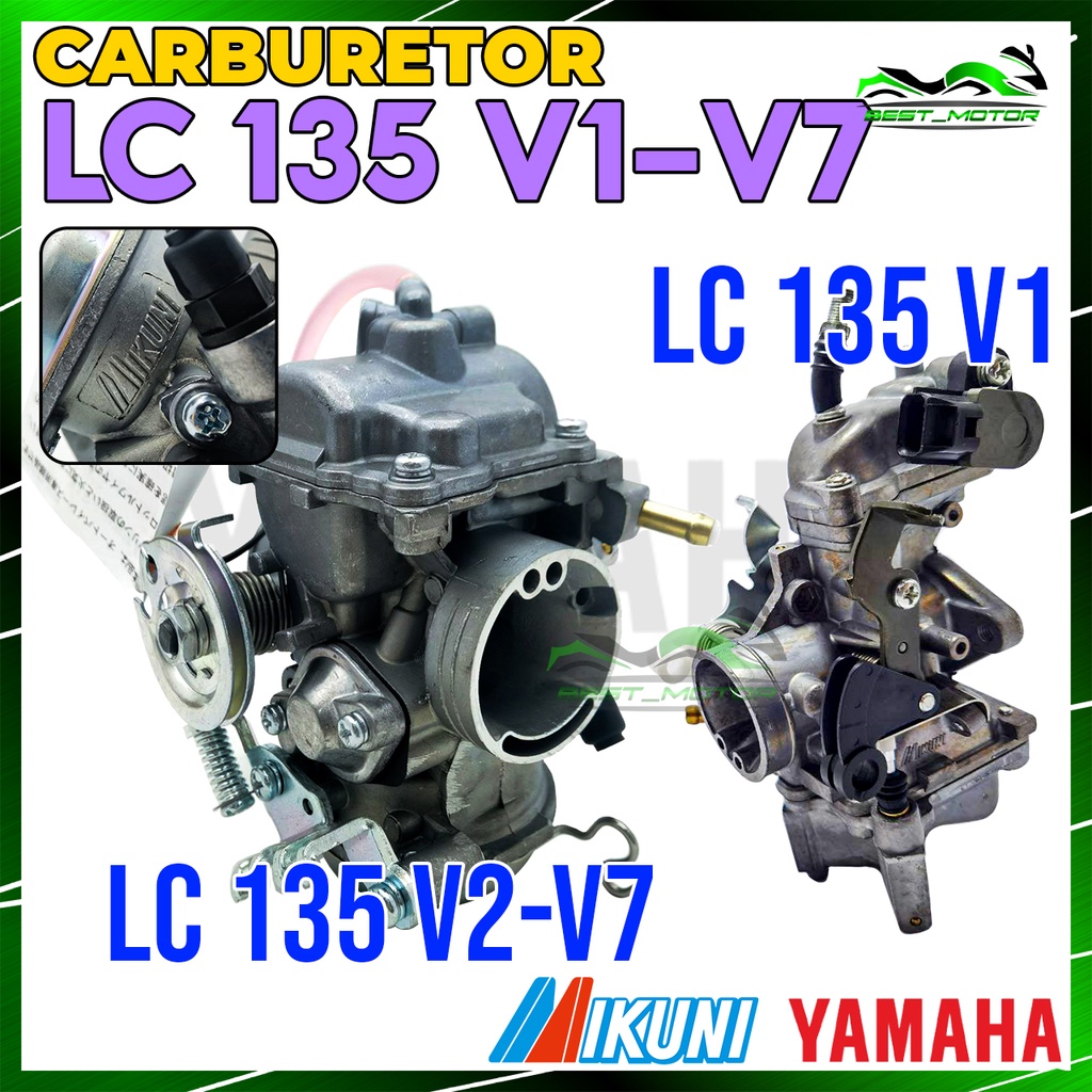 CARBURETOR LC135 V1-V7 LC 135 V1 LC135 NEW ORIGINAL YAMAHA KABURETOR ...