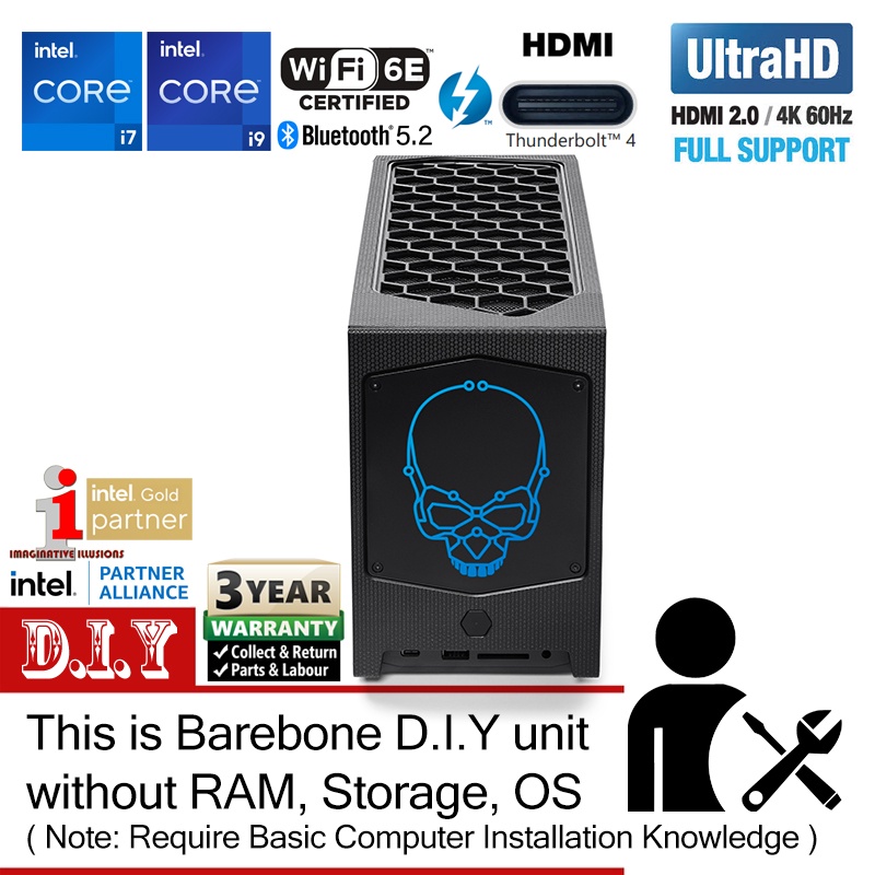 Intel NUC12DCMi9 / NUC12DCMi7 L6 Core i9/i7 NUC Mini PC / Intel NUC (NUC12 Dragon Canyon 12th ...