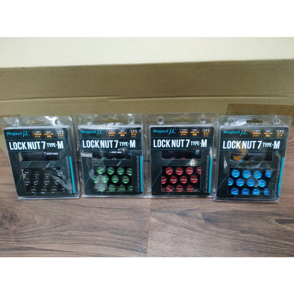 PROJECT U Wheel Lock Nut Super Rim Lock Nut Steel 7 Heptagon Nut Besi ...
