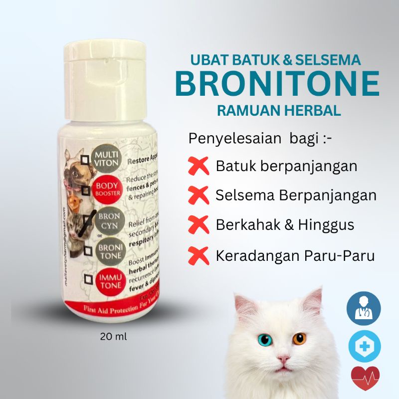 [Mesti Ada] Ubat Batuk,Selsema dan demam bagi kucing (malta set) - 20ml ...