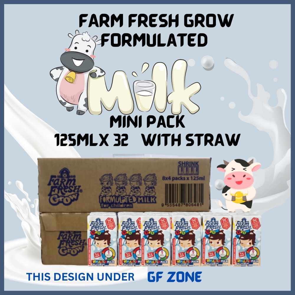 Farm Fresh Mini Pack Farm Fresh GROW Formulated Milk 125ml*32pack ...