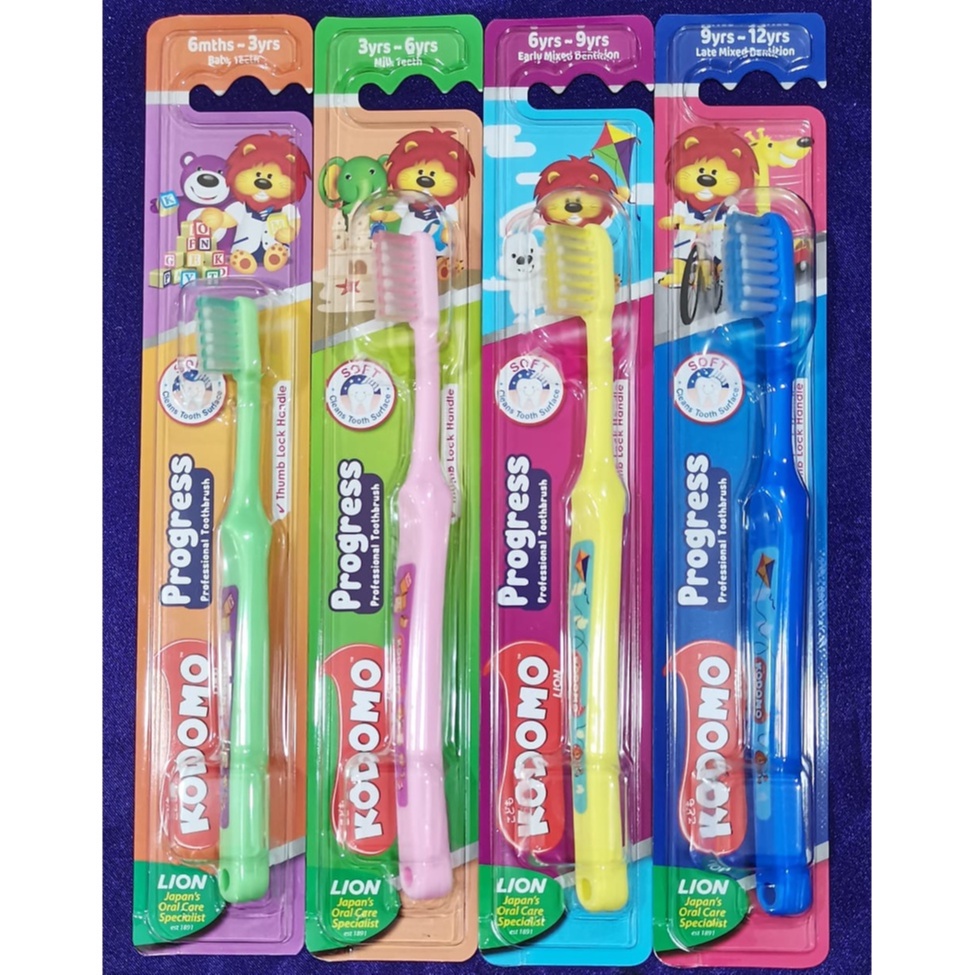 Kodomo Lion Progress Profesional Toothbrush | Shopee Malaysia