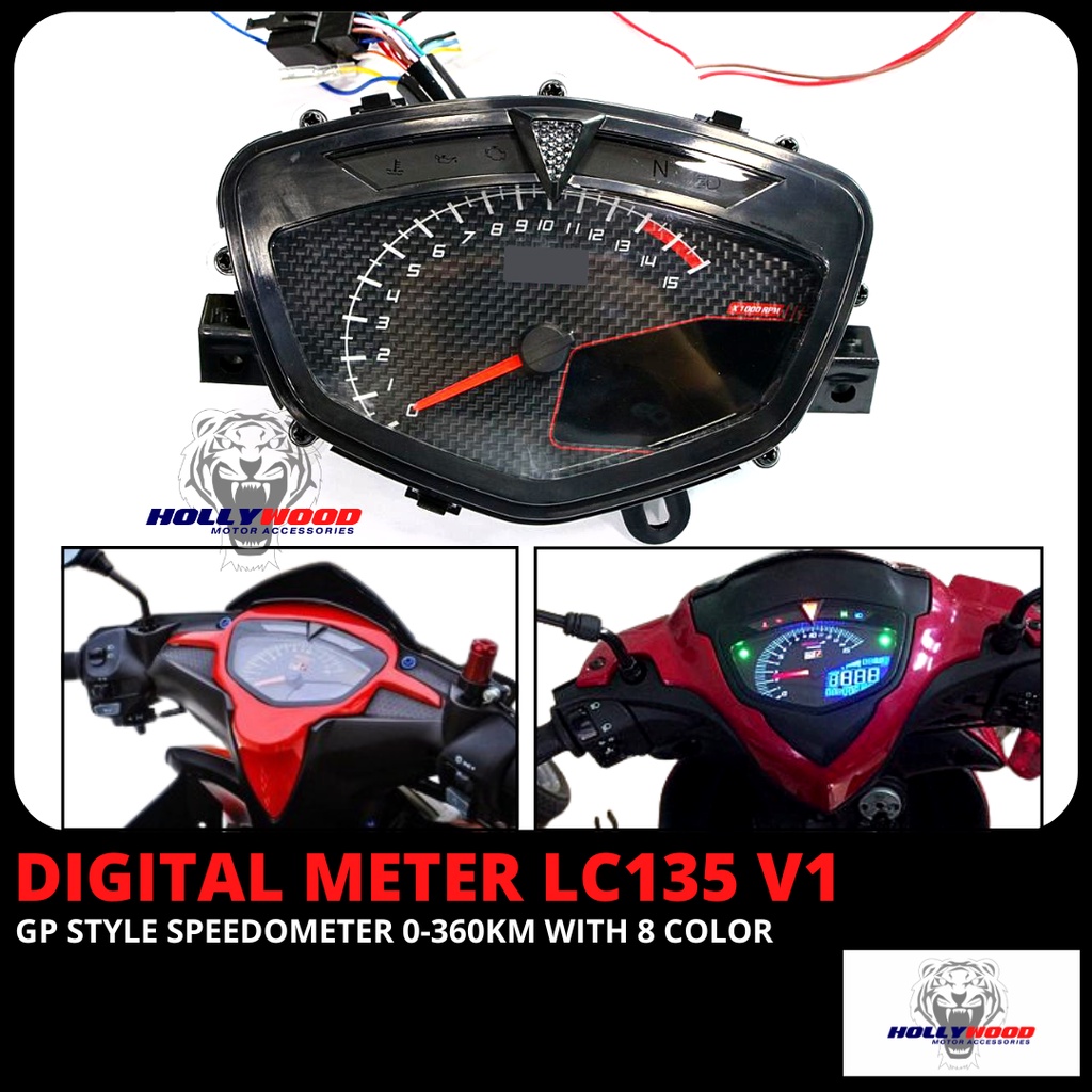 YAMAHA LC V1 / LC135 V1 DIGITAL METER ELECTRONIC SPEED METER ...
