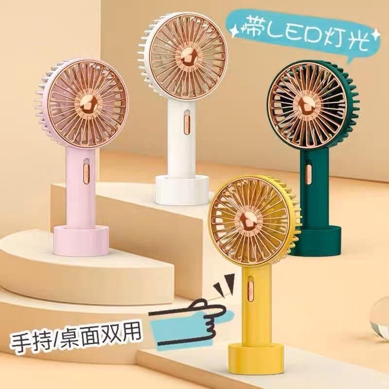 Mini Fan Kipas Handheld Cooling Desk Home Office Table Battery USB ...