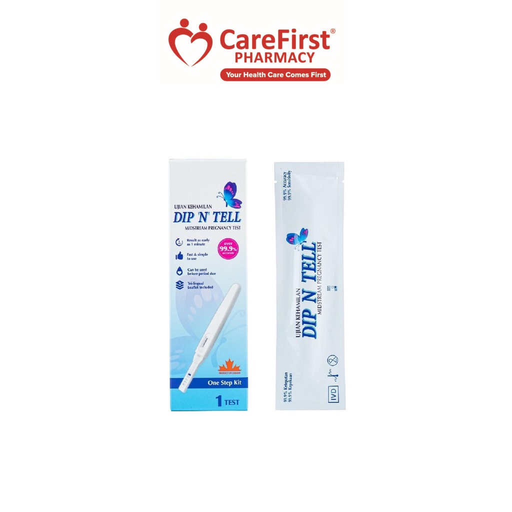 DIP N TELL MIDSTREAM PREGNANCY TEST KIT 1S | Shopee Malaysia