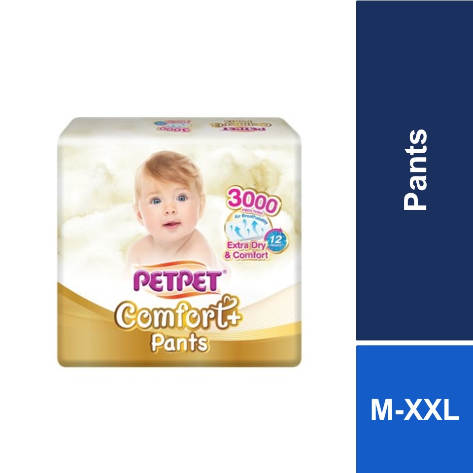 PetPet Comfort+ Pants Jumbo Pack - M58 / L46 / XL38 / XXL30 (1 Pack ...