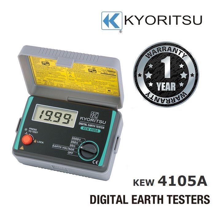 KYORITSU 4105A Digital Earth Tester Multimeter Resistance Meter (Soft ...