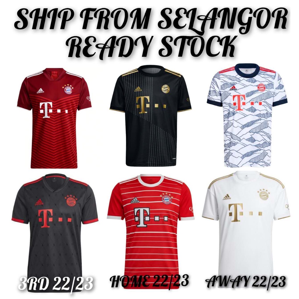 Bayern Munich Jersey 22/23 Home Kit Away Kit 3RD Kit Football Bayern ...