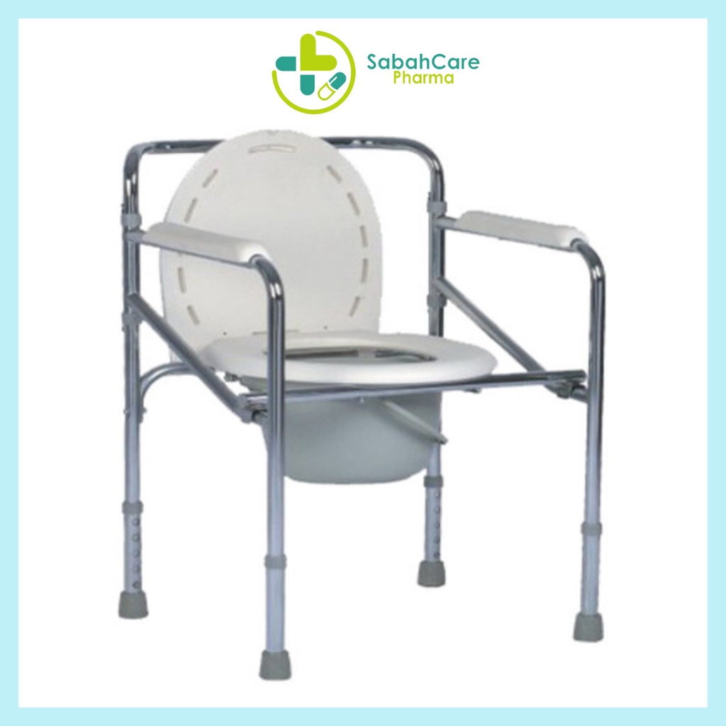 SABAHCARE HOSPITECH COMMODE CHAIR-WITHOUT WHEEL(1'S) (UNIT) | Shopee ...
