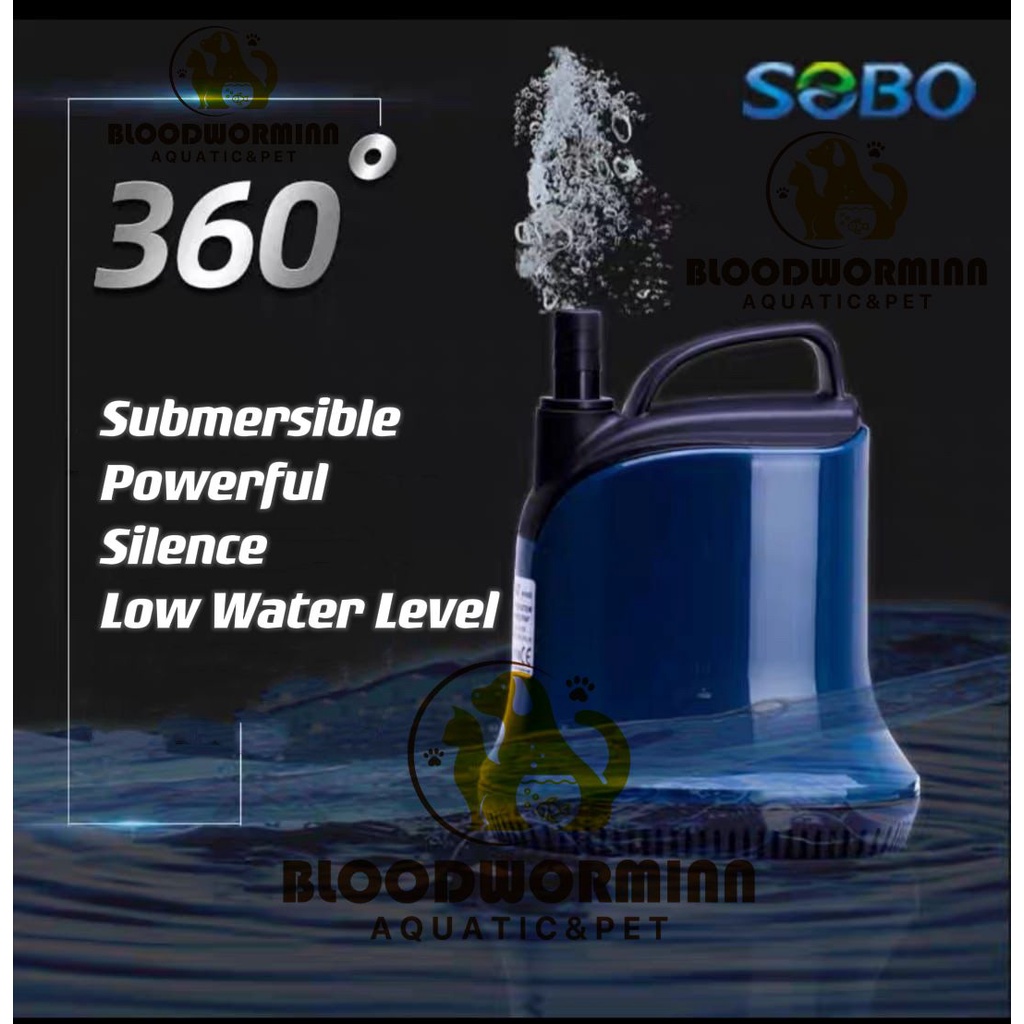 SOBO Aquarium Submersible Water Pump WP-100D WP-200D WP-300D[READY ...