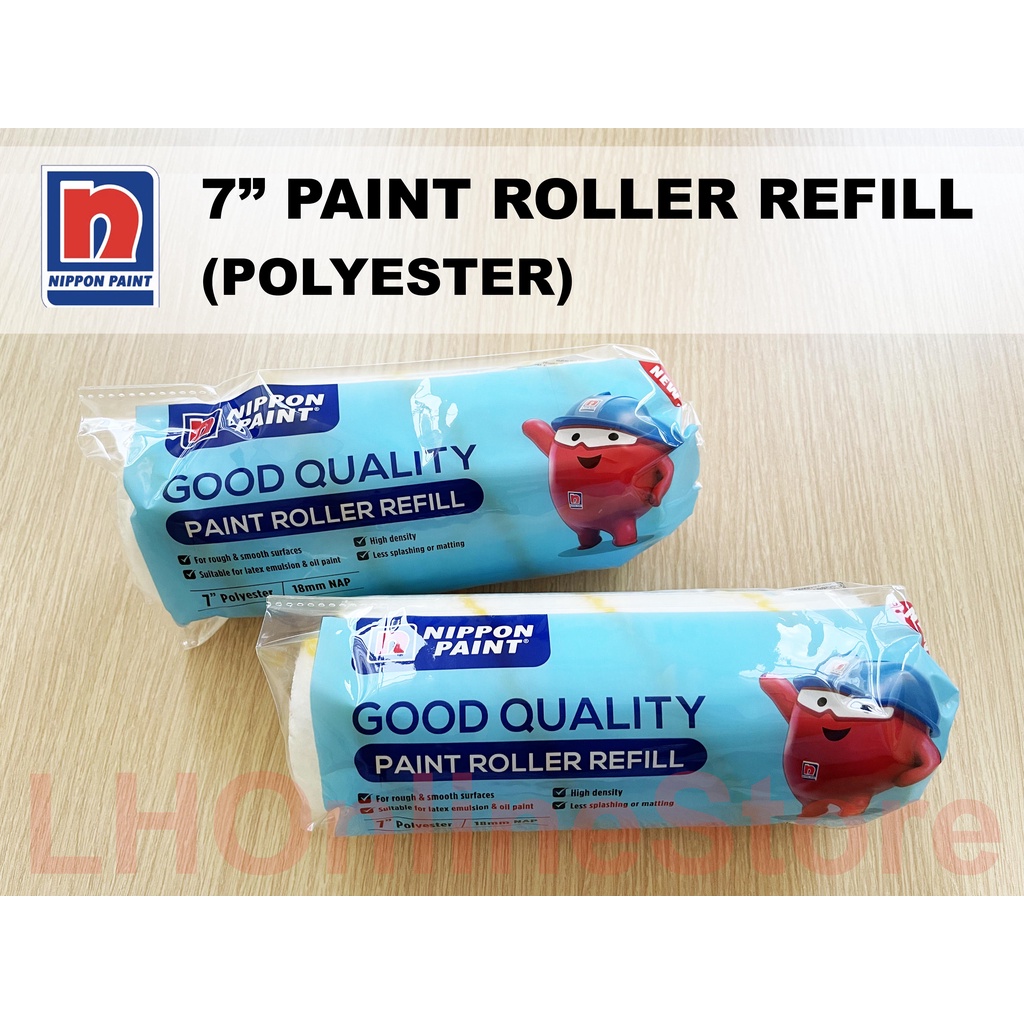 (Polyester) 7" Nippon Paint Roller Refill (Good Quality) | Shopee Malaysia