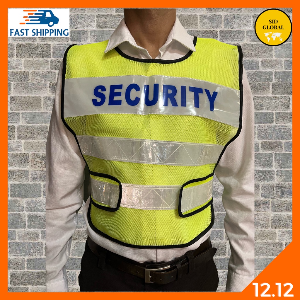Security Vest Reflective Safety Vest Sekuriti Keselamatan High Quality ...