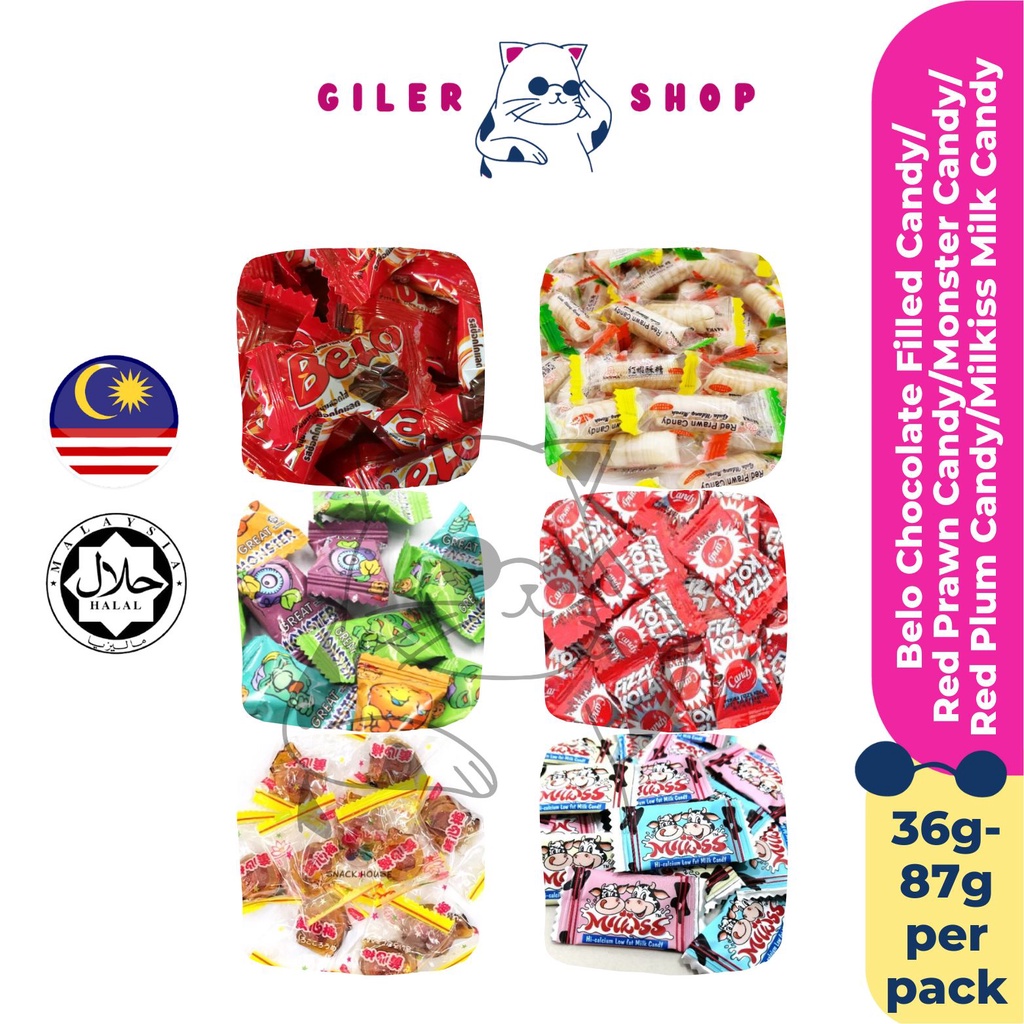Candies Milkiss Milk Candy Fizzy Cola Candy Red Plum Candy Belo ...