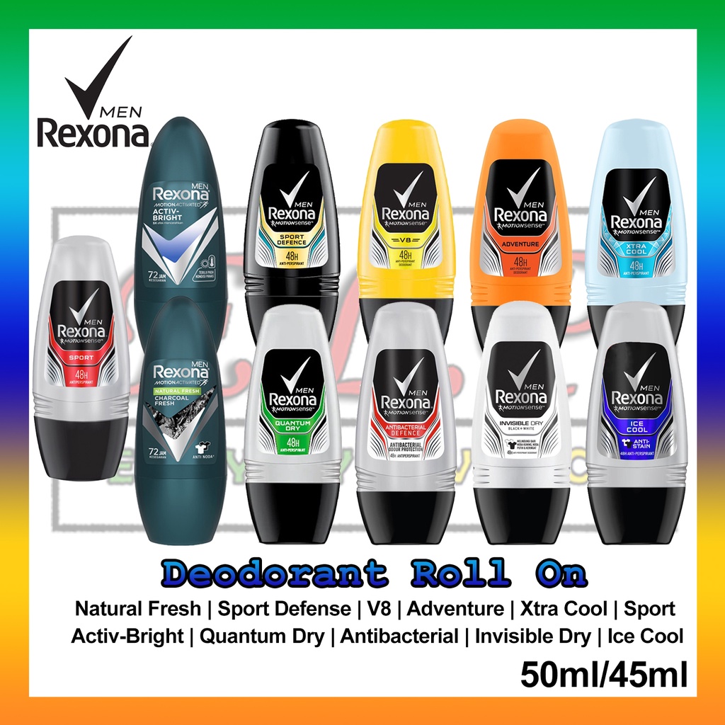 Rexona Men Deodorant Roll on 45ml / 50ml | Shopee Malaysia