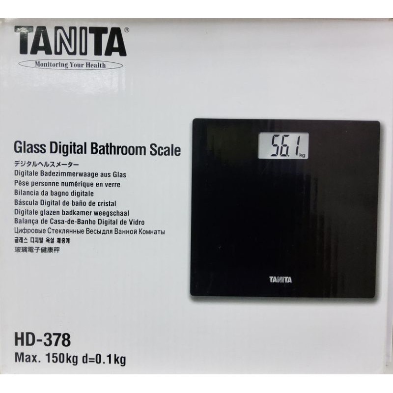 TANITA DIGITAL BATHROOM WEIGHING SCALE HD-378 (1 YEAR WARRANTY) | Shopee Malaysia